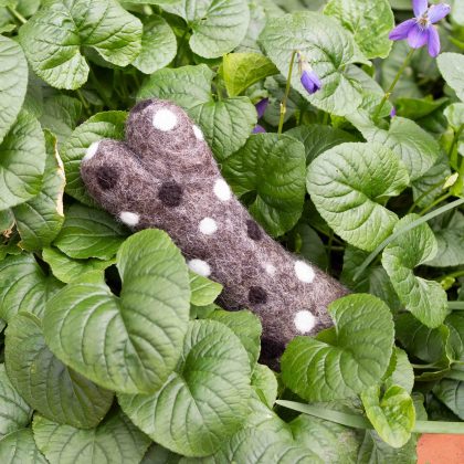 ECO MAX Chew & Play Wool Toy Polkadot Brown Large - Uplift Fair Trade