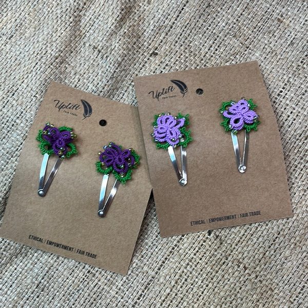Fair Trade Ethical Pair of Hair Clips | Uplift Fair Trade